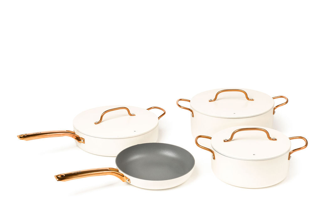 Cream Cookware Set